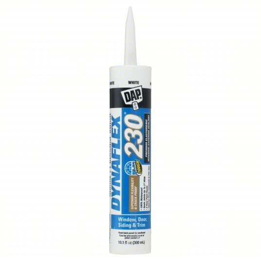 DAP 18275 Silicone Elastomeric Sealant Dynaflex 230, White, 10 oz, Car ...
