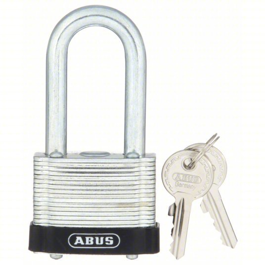 Abus 41HB/50 KD Keyed Padlock, Open, Square Recycled Steel Body, Harde ...