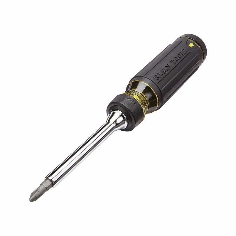 Klein 32305 Multi-Bit Screwdriver: #0/#1/1/4 in/#2/#3/3/16 in/T10/T15 ...