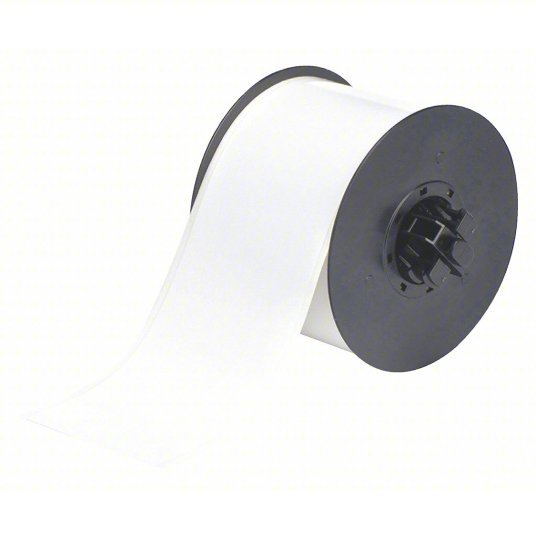 Brady B30C-3000-595-WT Continuous Label Roll 3 in x 100 ft, Vinyl, Whi ...