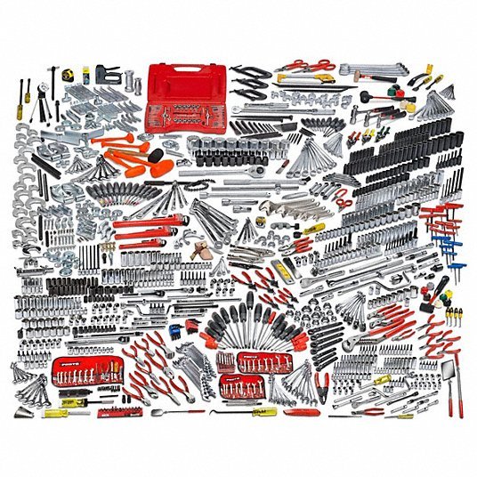Proto JCS-1258MASBX1A Tool Set, General Purpose, 1257 pcs. — KVM Tools Inc.